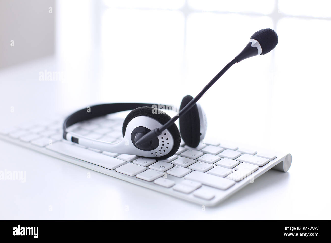 Communication support, call center and customer service help desk Stock ...