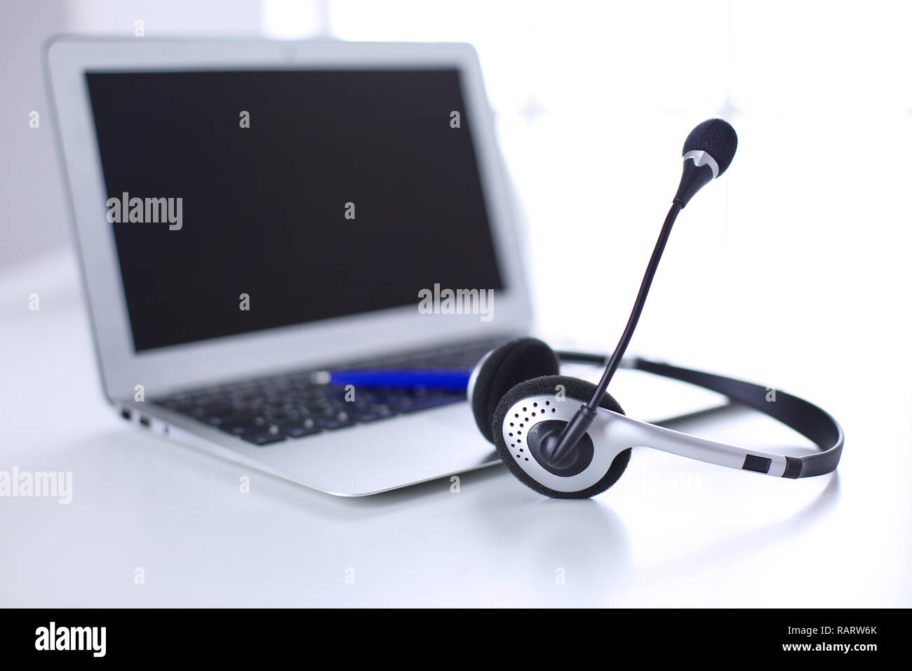 Communication support, call center and customer service help desk Stock ...