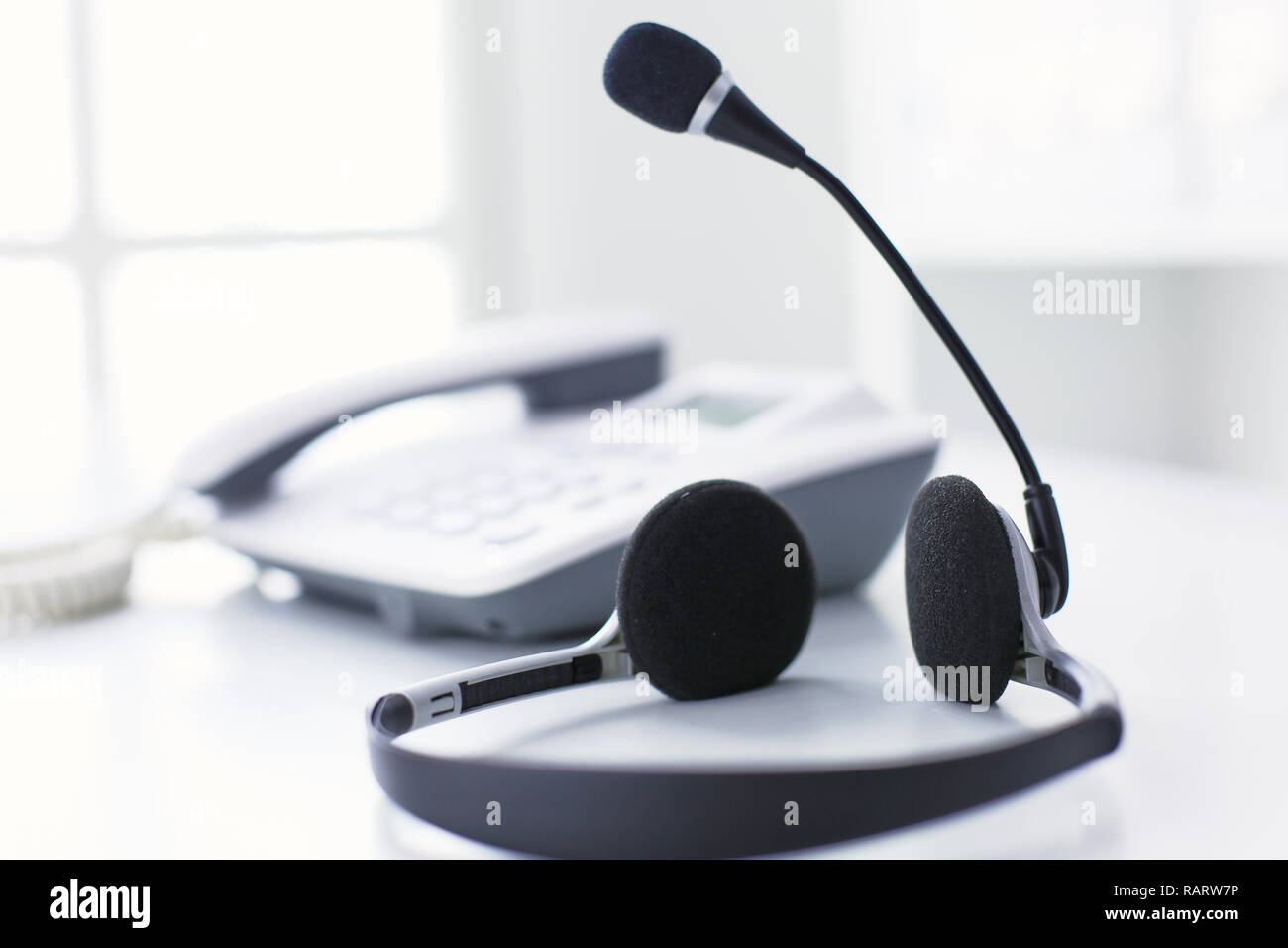 Communication support, call center and customer service help desk Stock ...