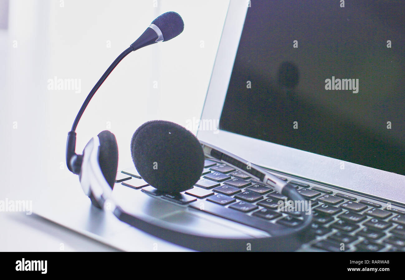 Communication support, call center and customer service help desk Stock ...