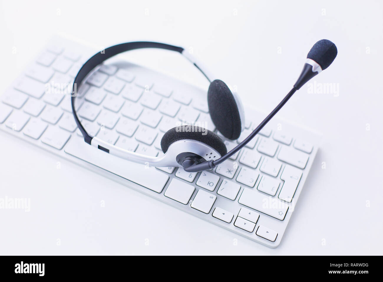 Communication support, call center and customer service help desk Stock ...