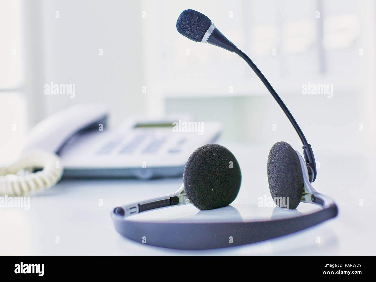 Communication support, call center and customer service help desk Stock ...