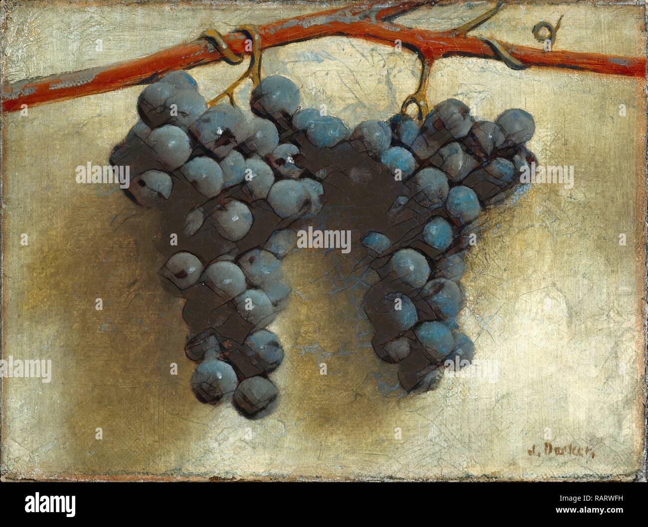 Joseph Decker, Grapes, American, 1853-1924, c. 1890-1895, oil on canvas ...