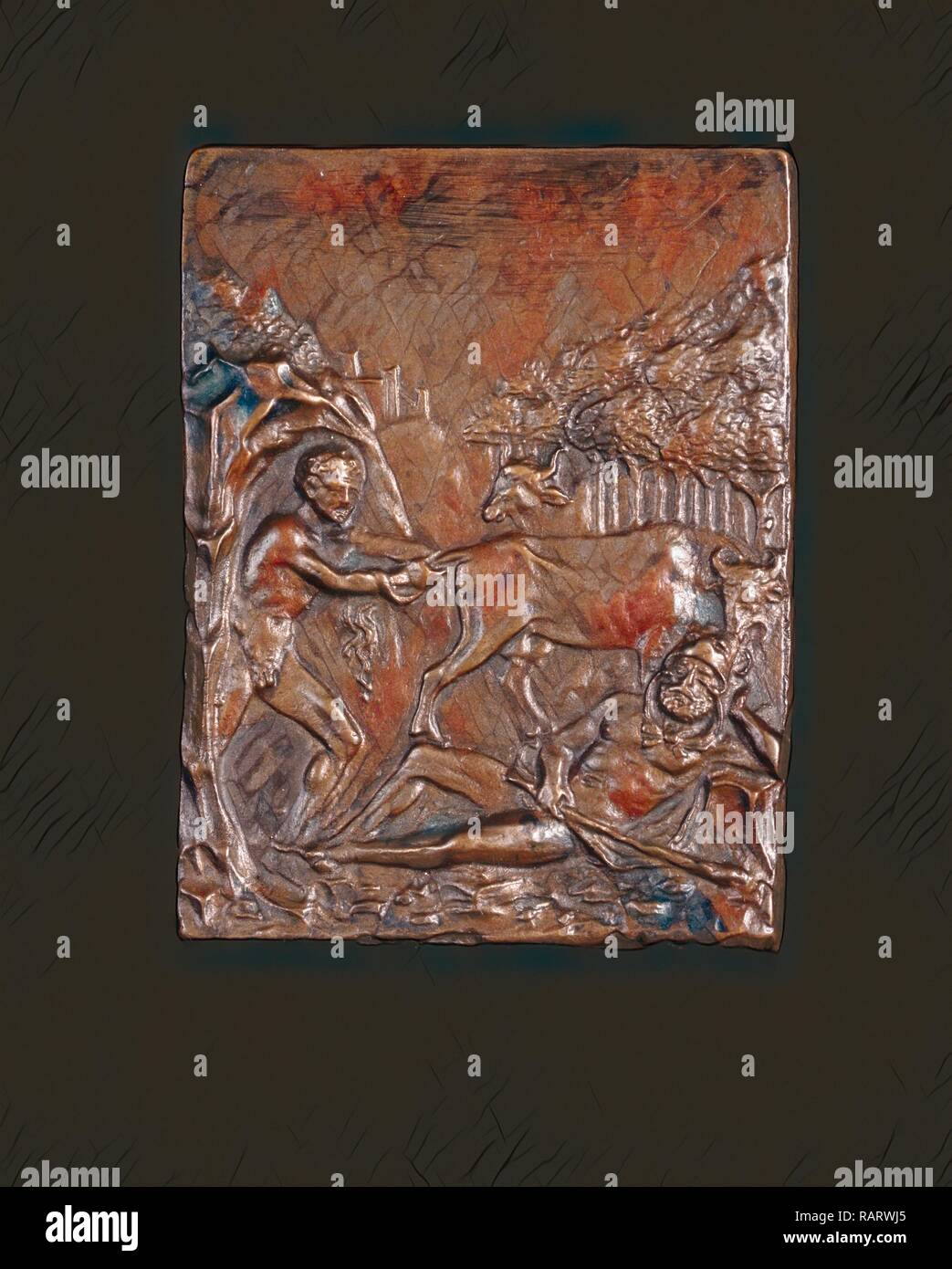 Moderno, Cacus Stealing the Cattle of Geryon from Hercules, Italian ...