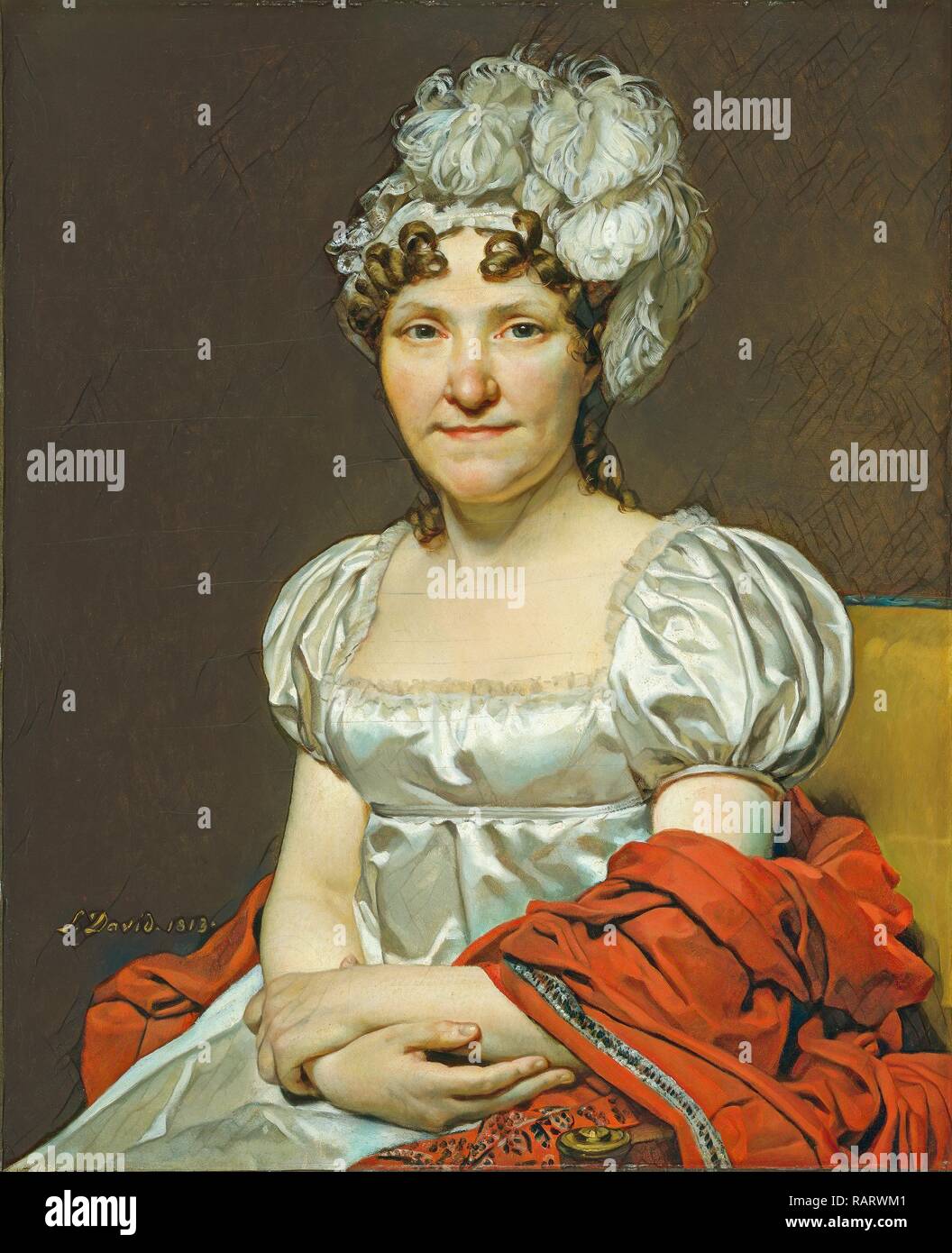 Jacques-Louis David (French, 1748-1825), Madame David, 1813, oil on ...