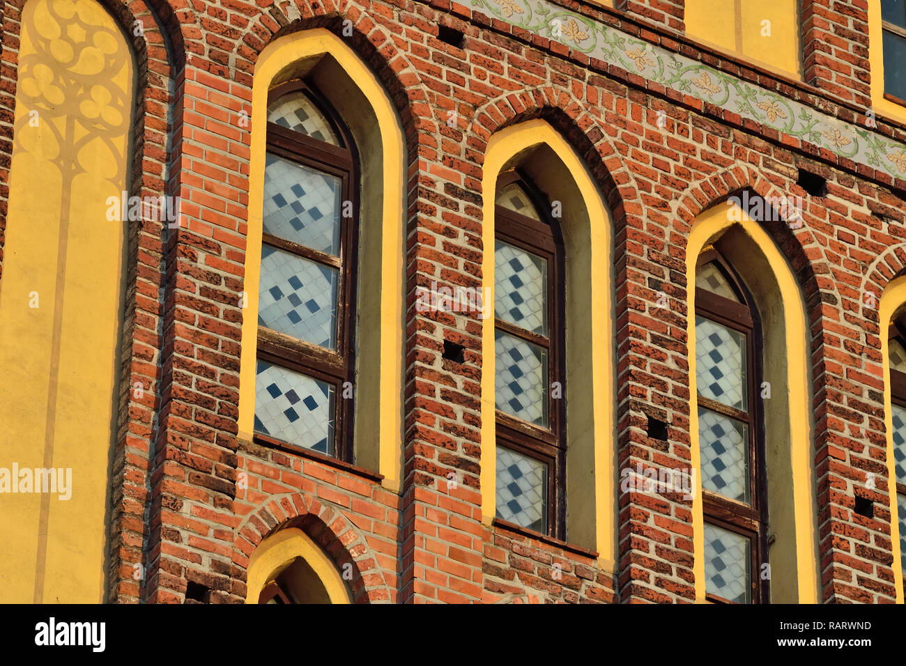 Fragment of the facade of the Koenigsberg Cathedral on the Kneiphof ...