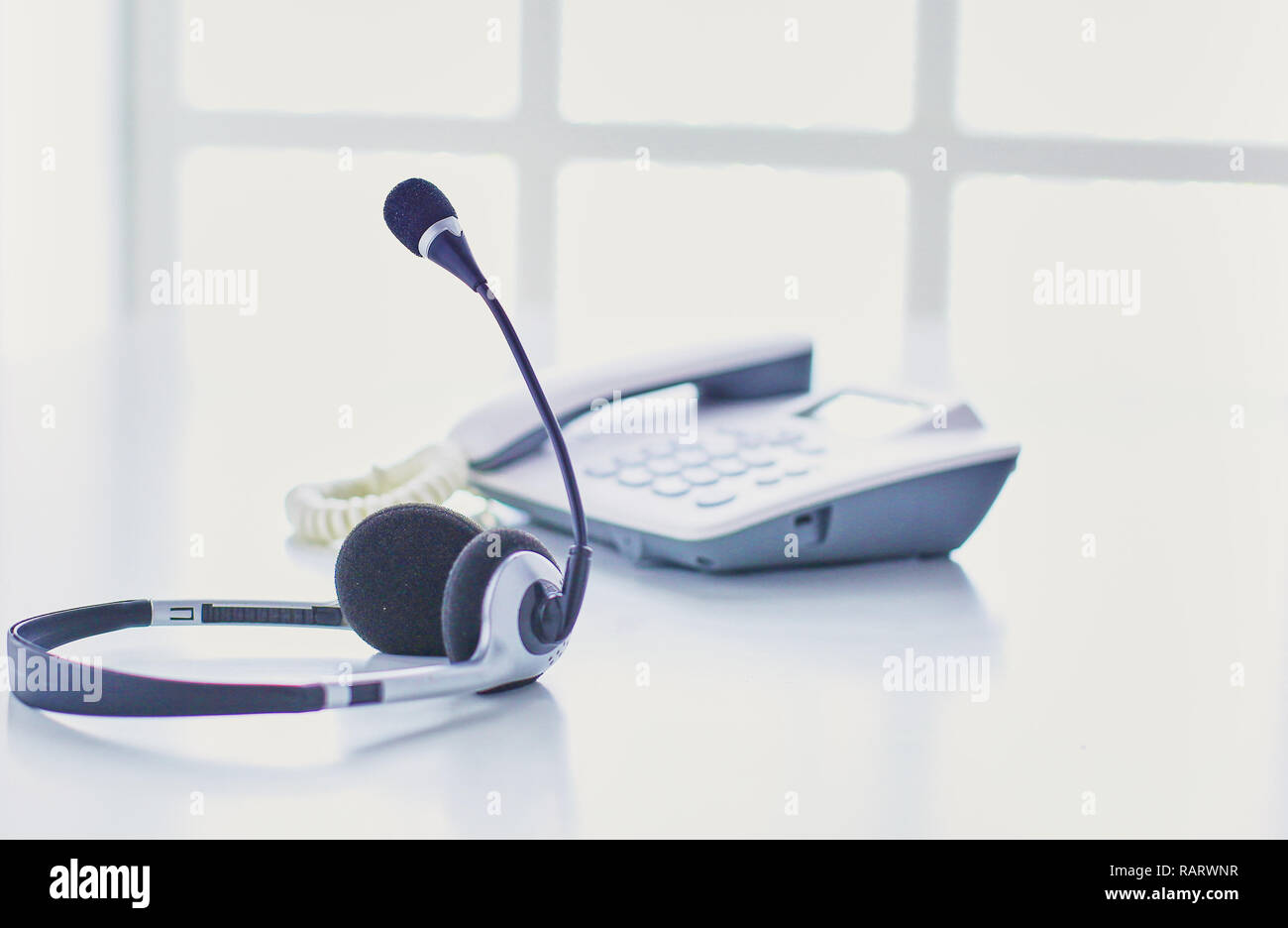 Communication support, call center and customer service help desk Stock ...