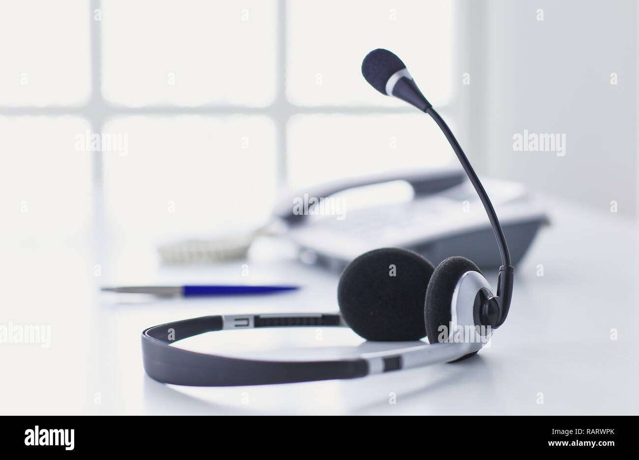 Communication support, call center and customer service help desk Stock ...