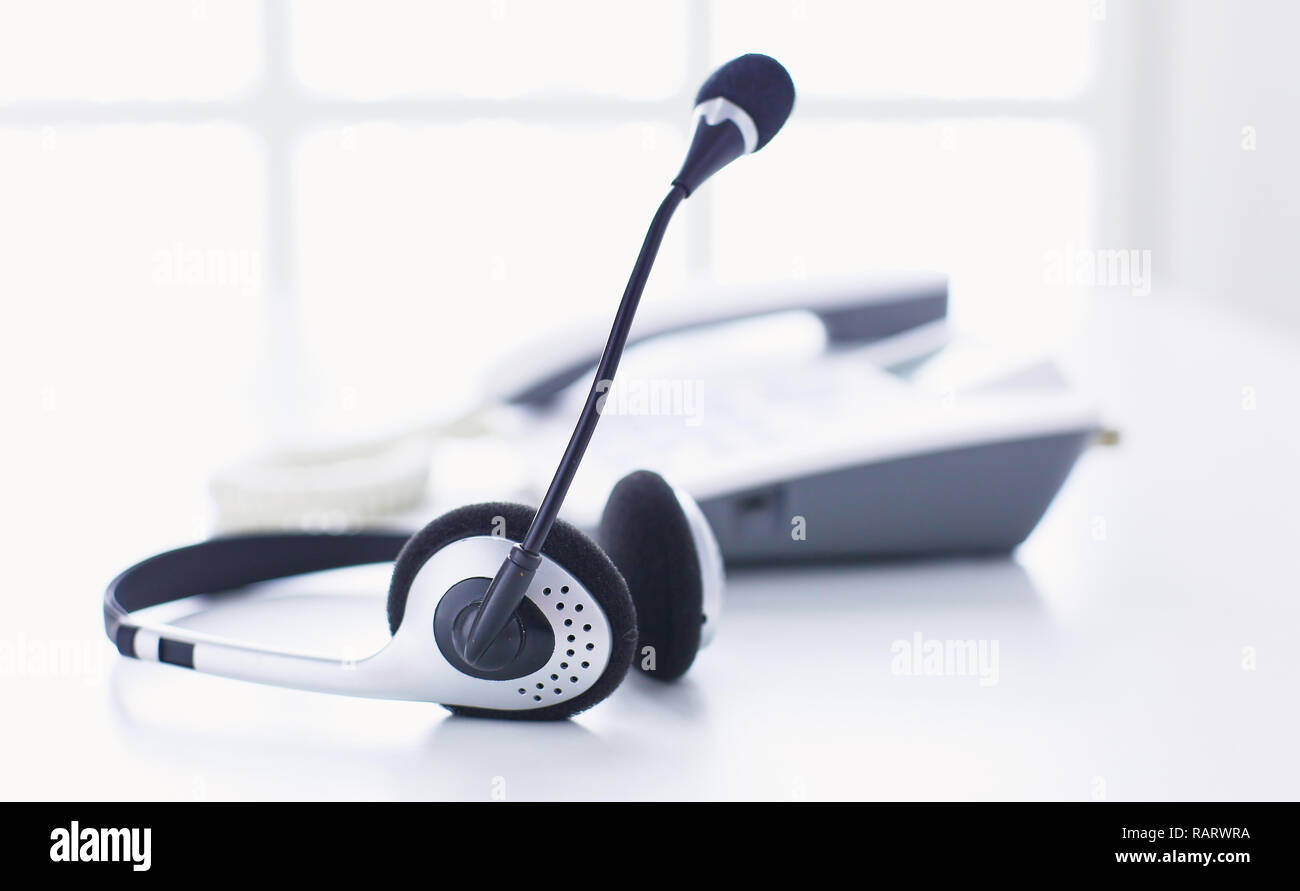 Communication support, call center and customer service help desk Stock ...