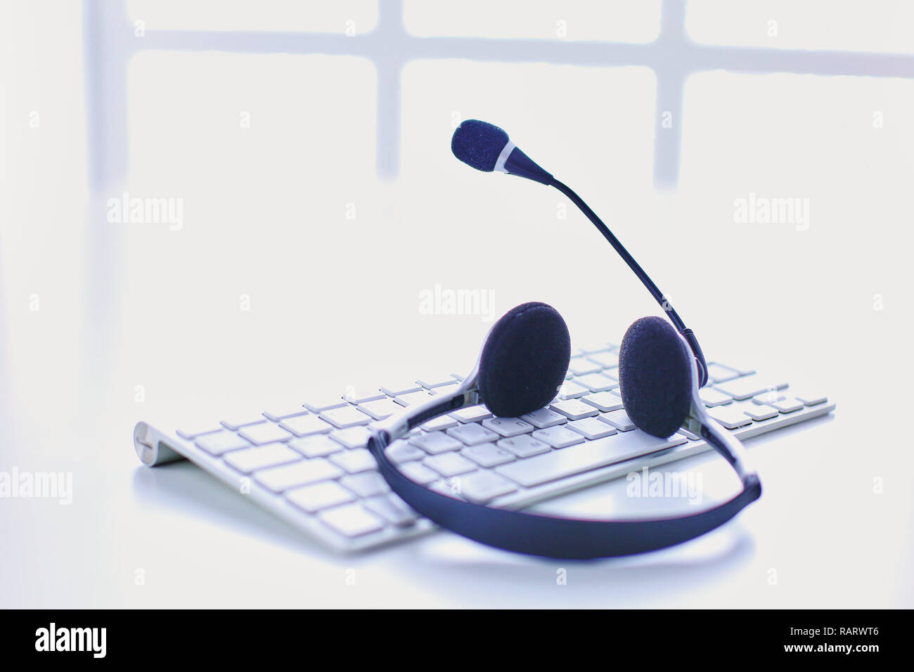 Communication support, call center and customer service help desk Stock ...