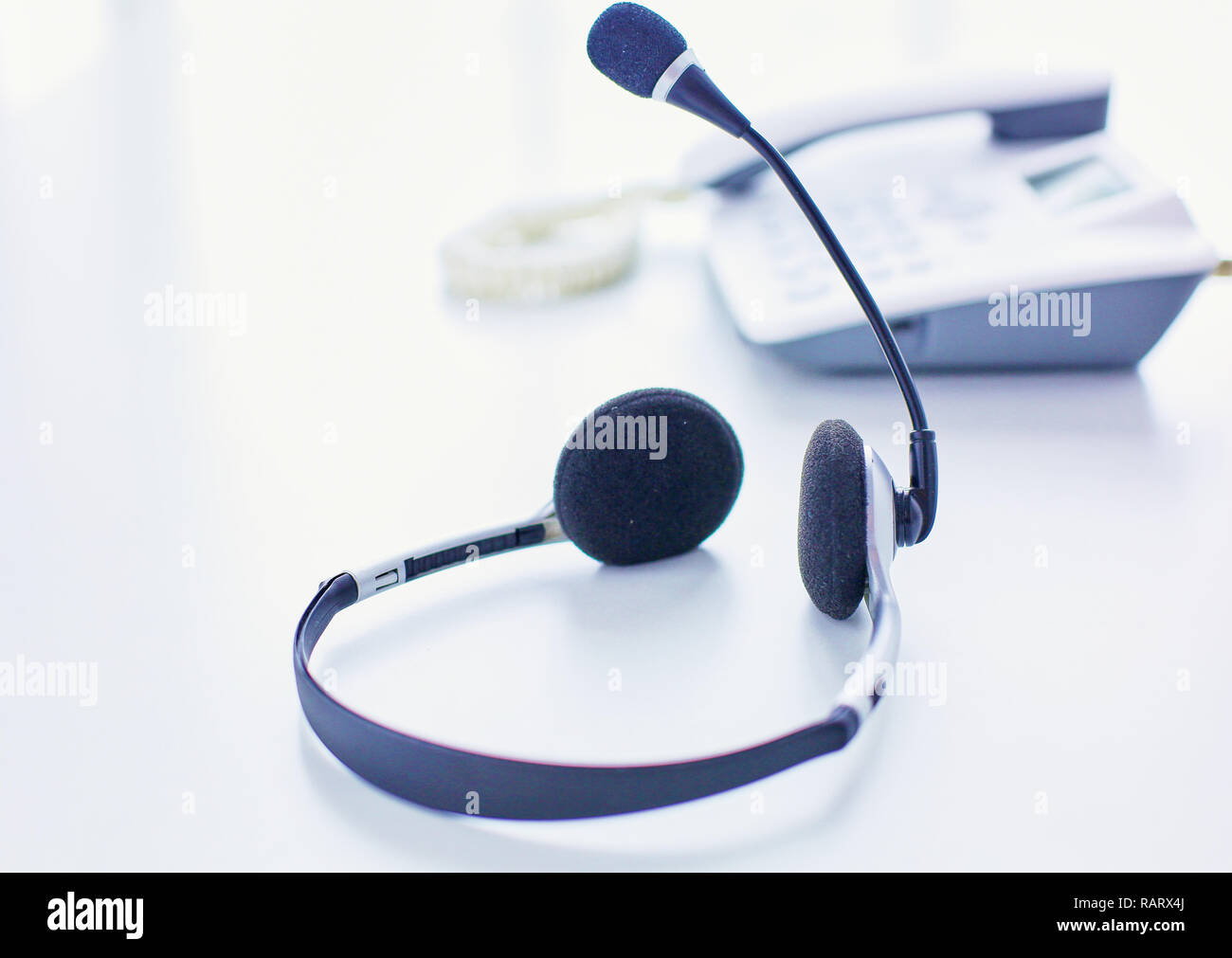 Communication support, call center and customer service help desk Stock ...