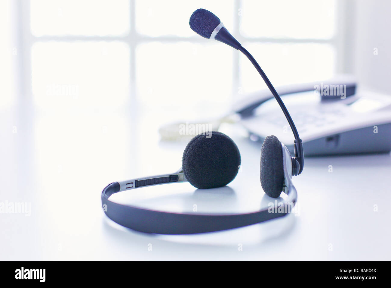 Communication support, call center and customer service help desk Stock ...