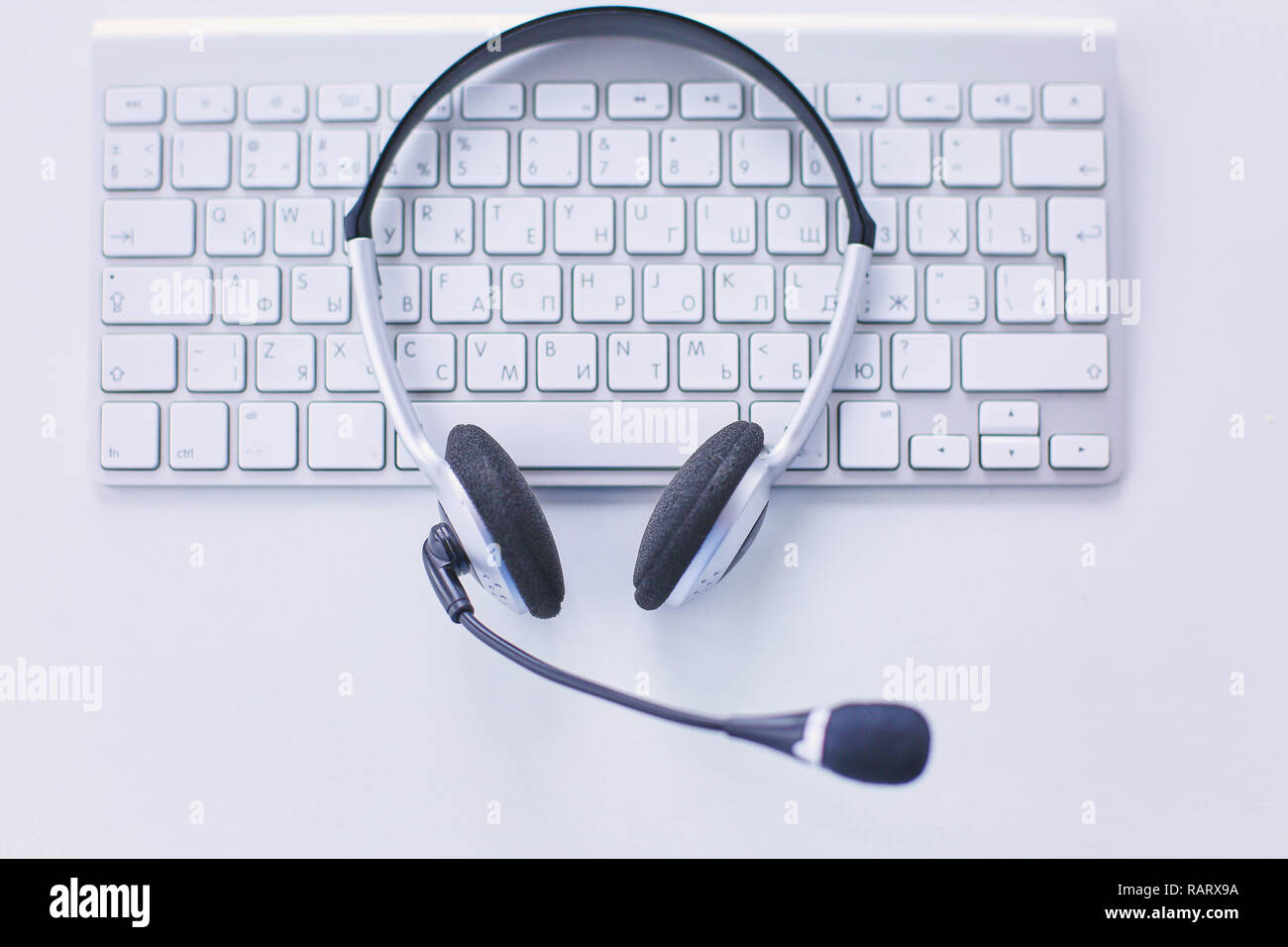 Communication support, call center and customer service help desk Stock ...