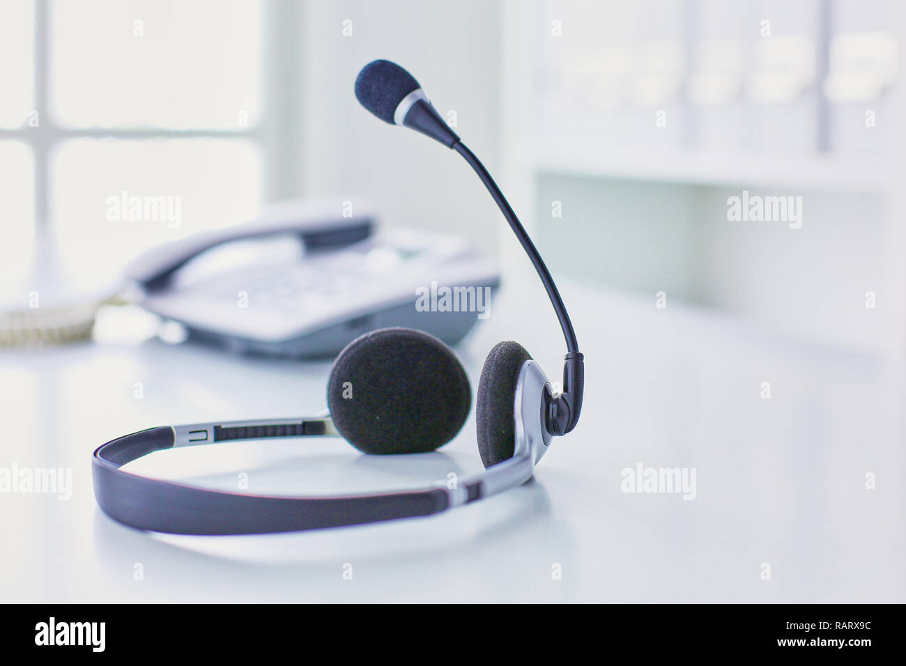 Communication support, call center and customer service help desk Stock ...