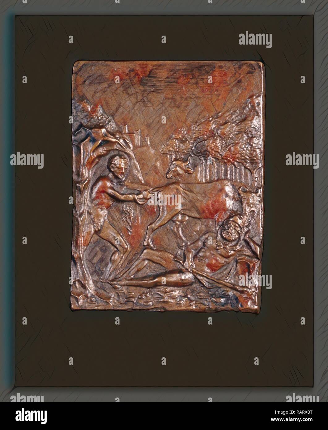 Moderno, Cacus Stealing the Cattle of Geryon from Hercules, Italian ...