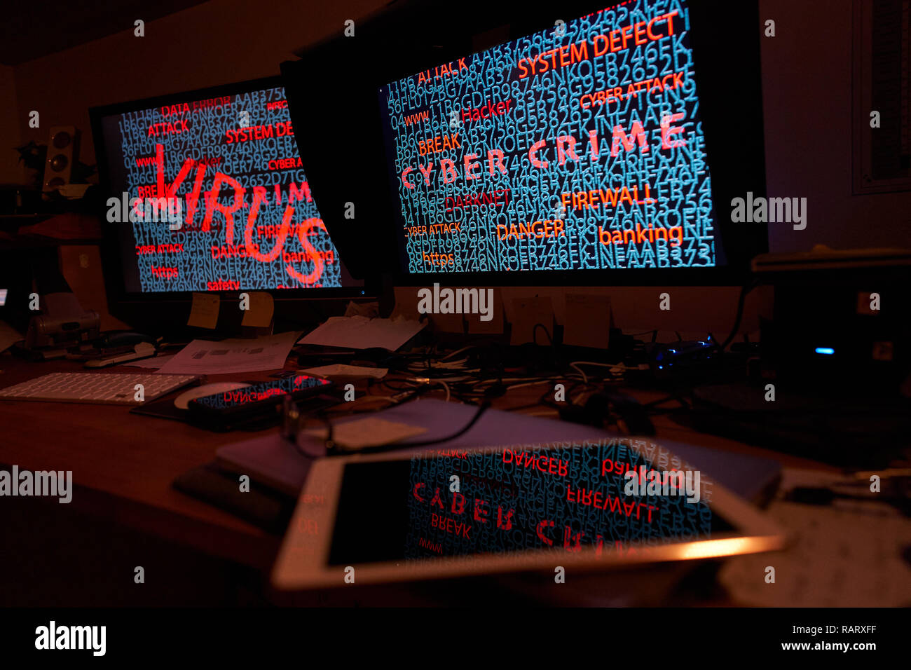 Workspace where Hacker steal huge private data sets from politicians ...