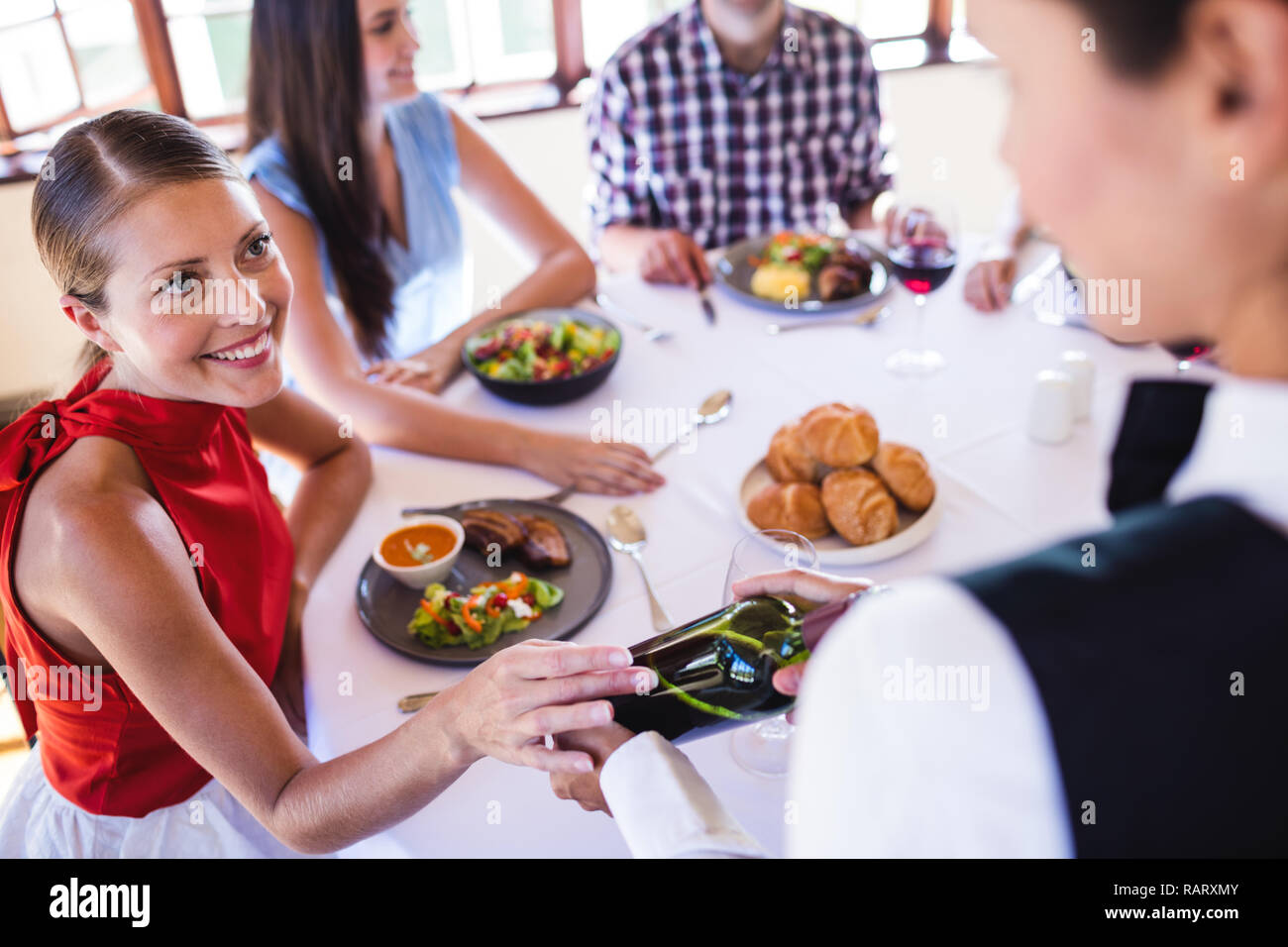 Customer indoors at table hi-res stock photography and images - Alamy