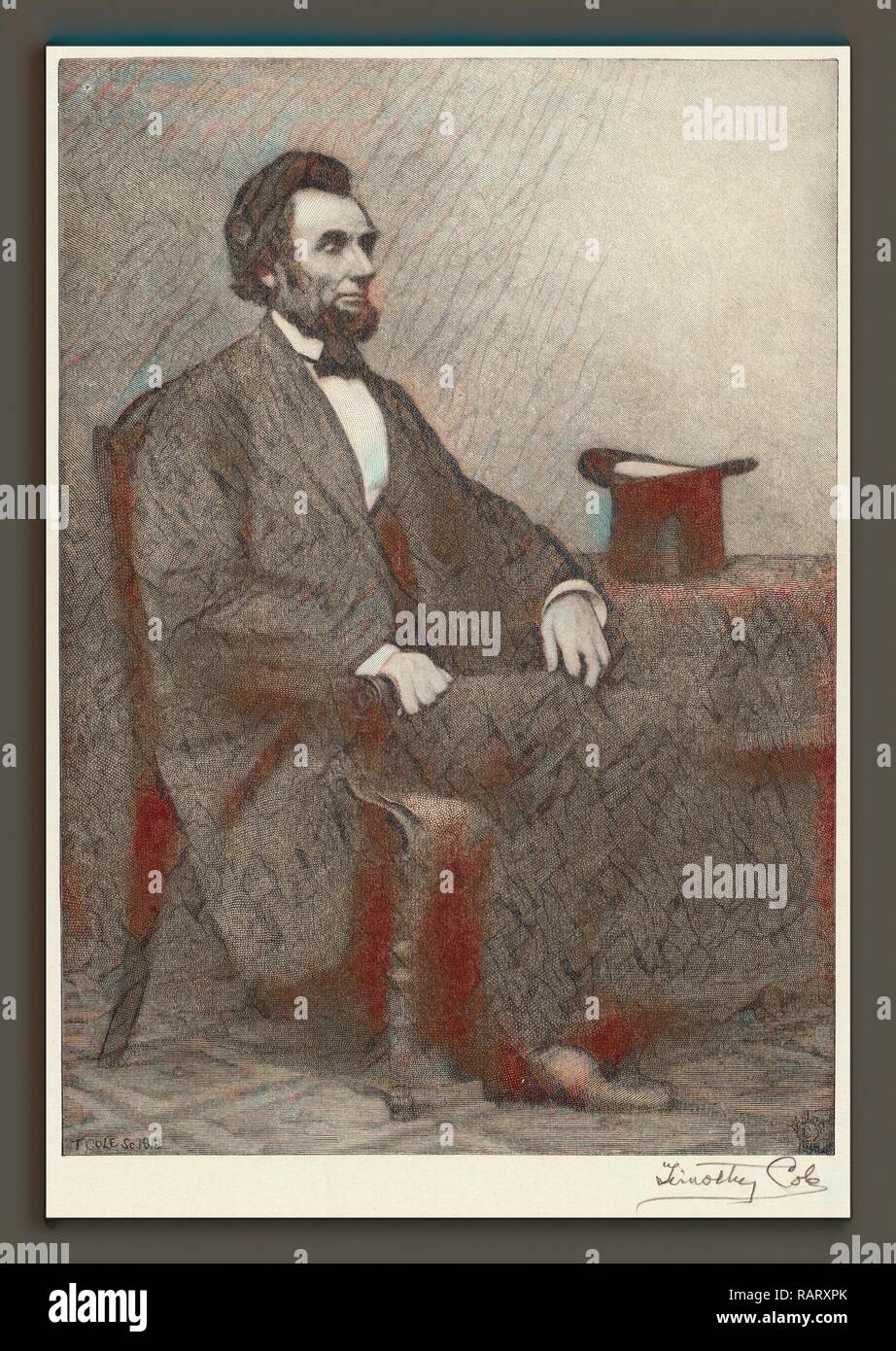 Timothy Cole, Abraham Lincoln, American, 1852 - 1931, 1919, wood ...