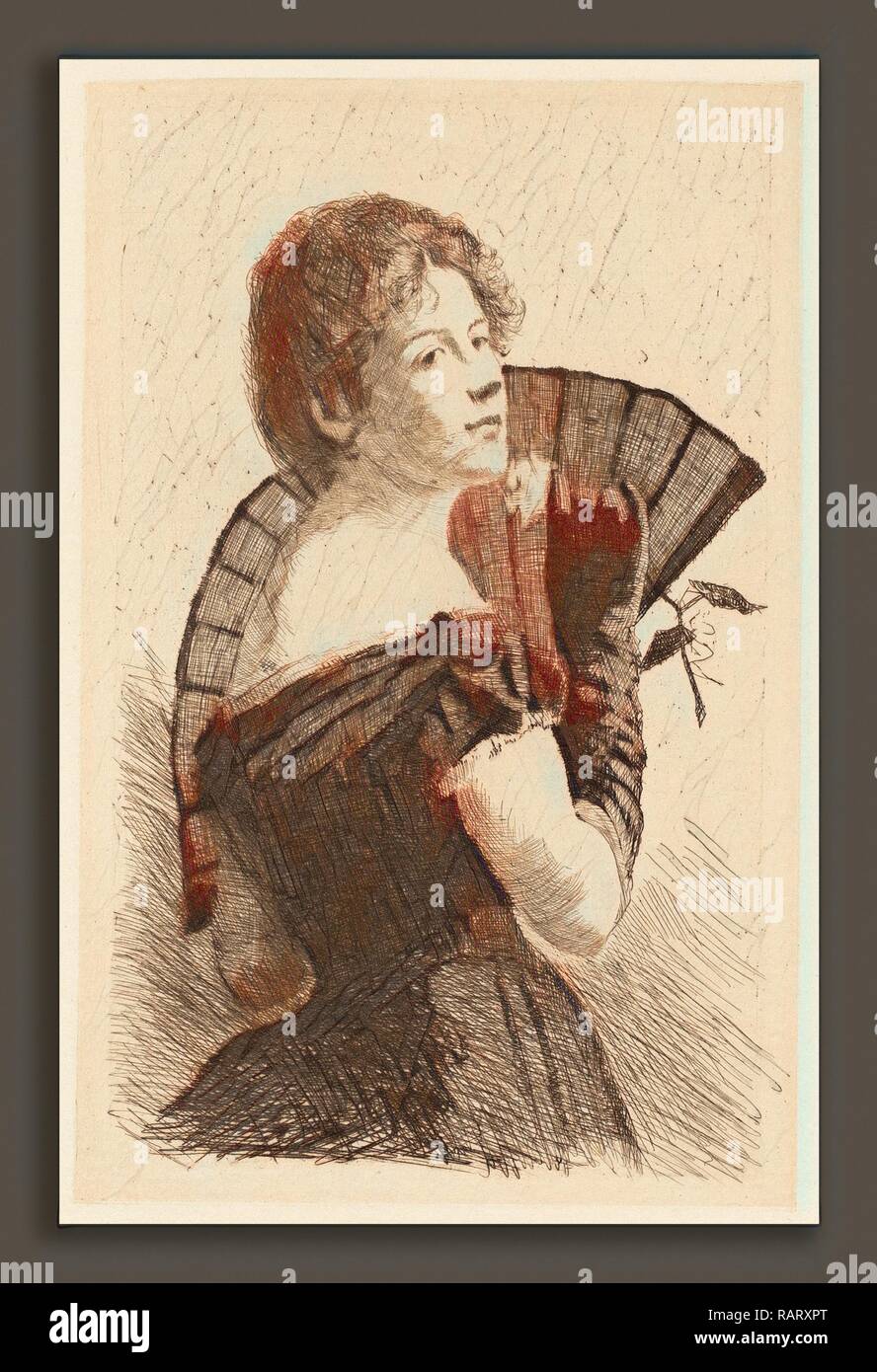 Frederick W. Freer, The Token, American, 1849 - 1908, 1887, etching ...