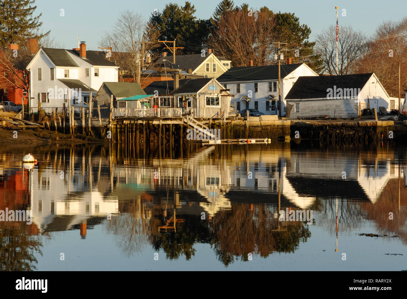 Portsmouth Harbor in Portsmouth, New Hampshire USA from Pierce Island ...