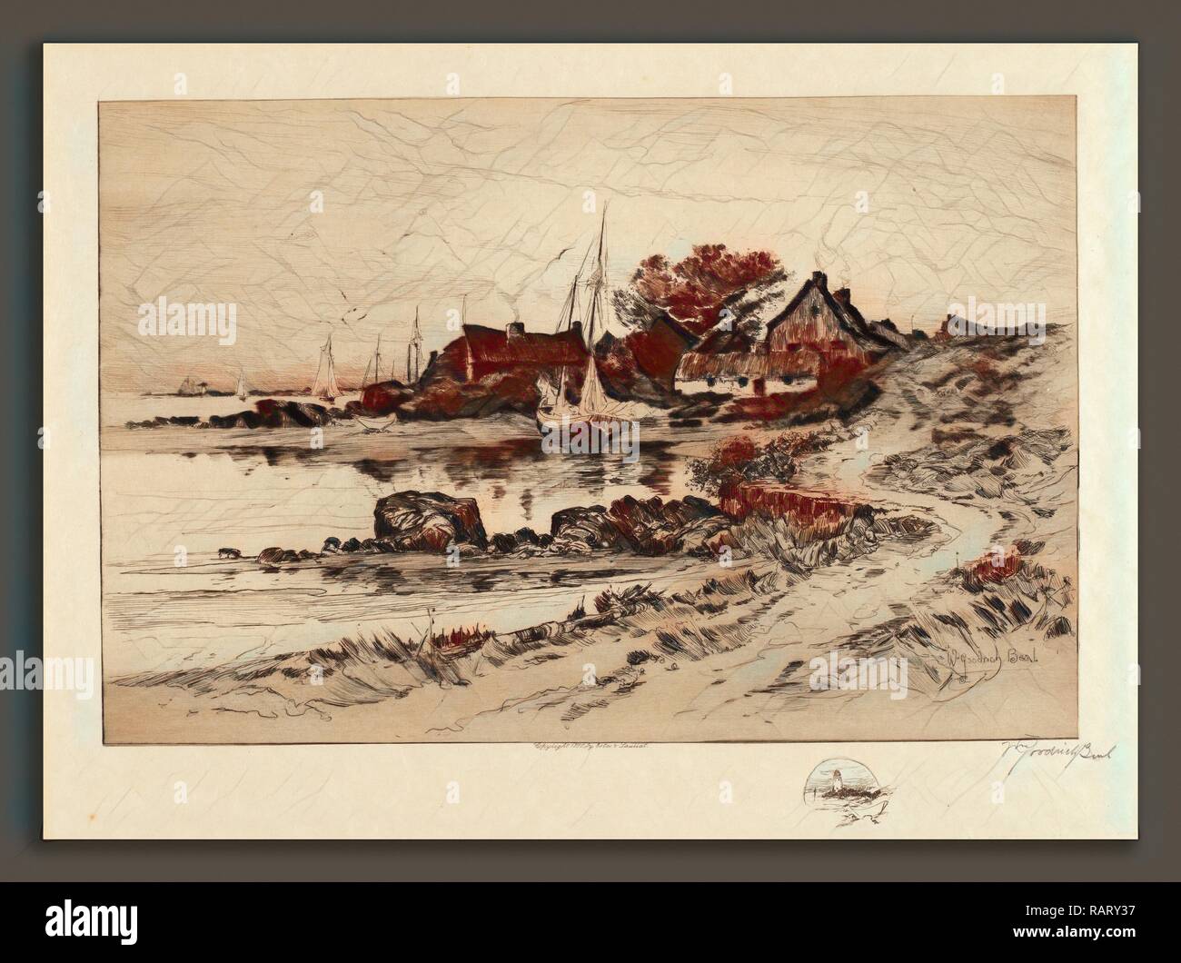 William Goodrich Beal, Old Gloucester Shore, American, active 1880 ...