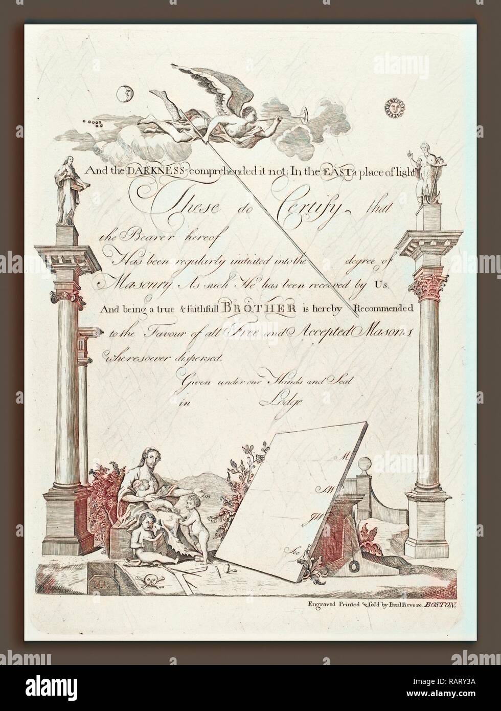 Masonic certificate hi-res stock photography and images - Alamy