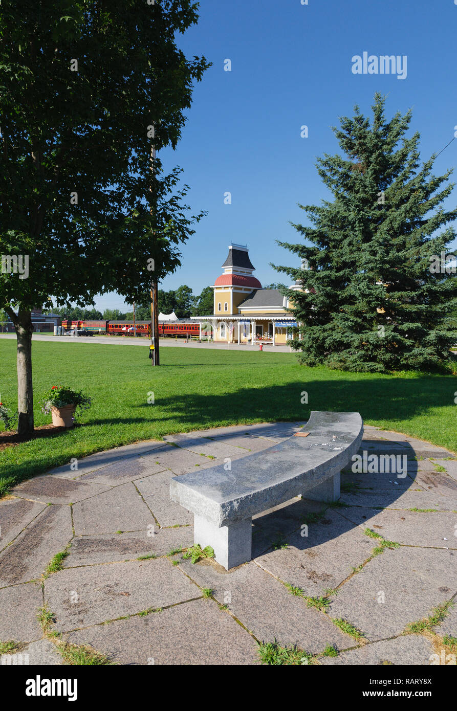 Train depot at Conway Scenic Railroad in North Conway, New Hampshire ...