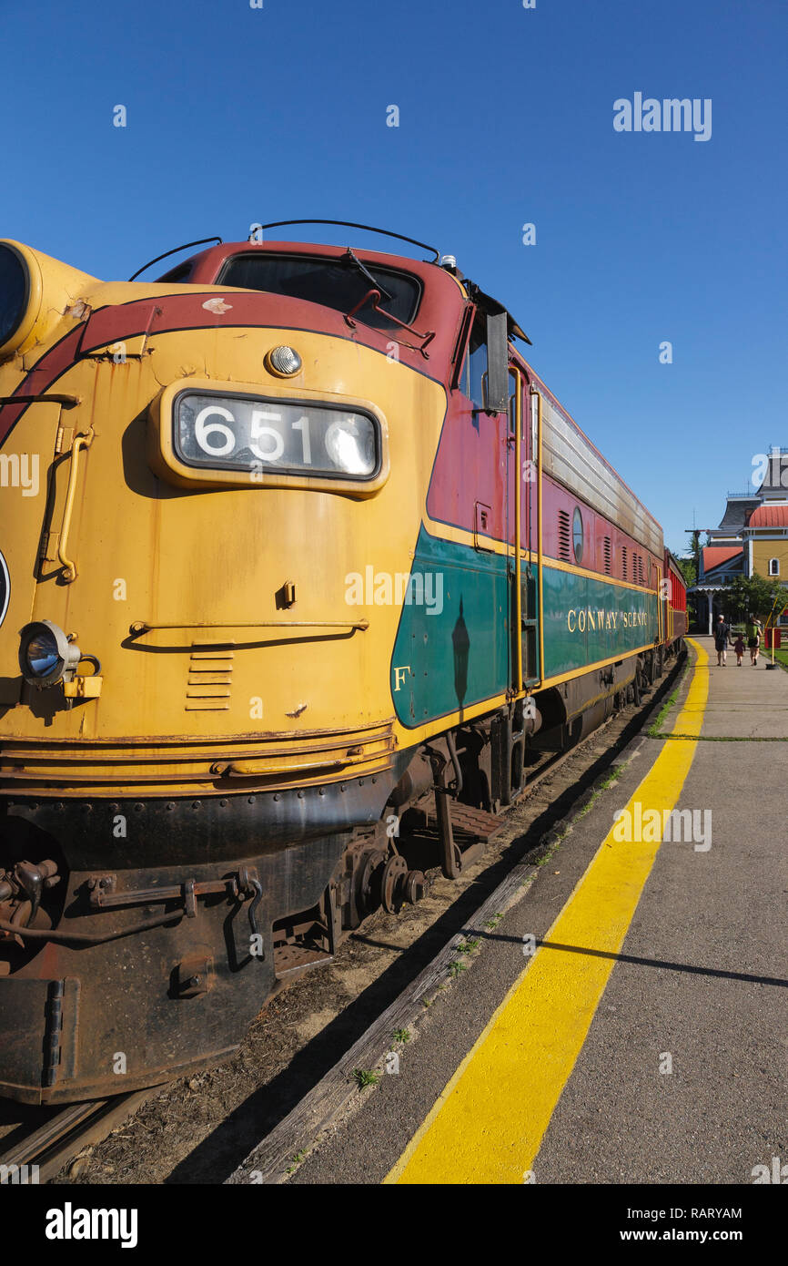 Locomotive 6516 at Conway Scenic Railroad in North Conway, New ...