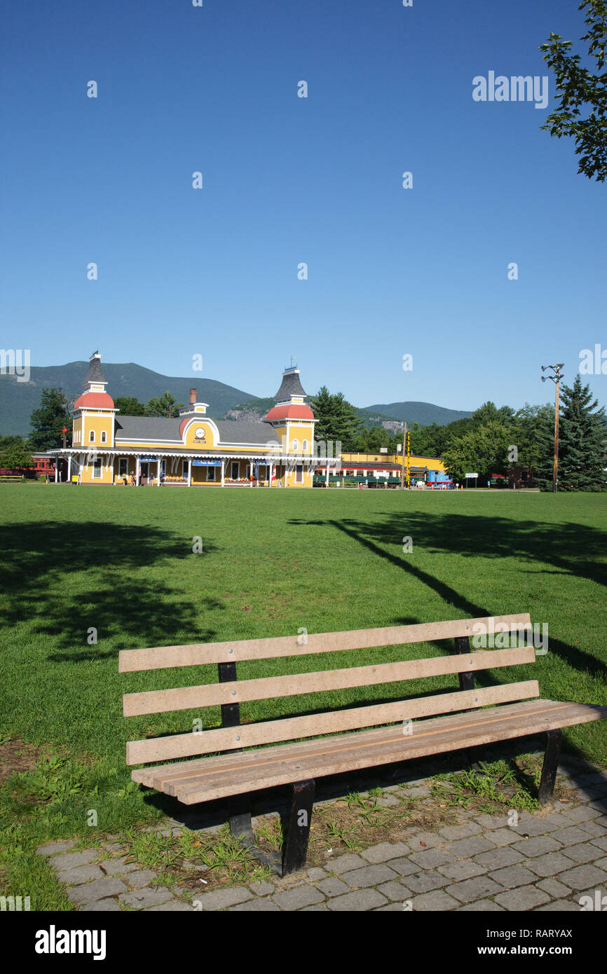 Train depot at Conway Scenic Railroad in North Conway, New Hampshire ...