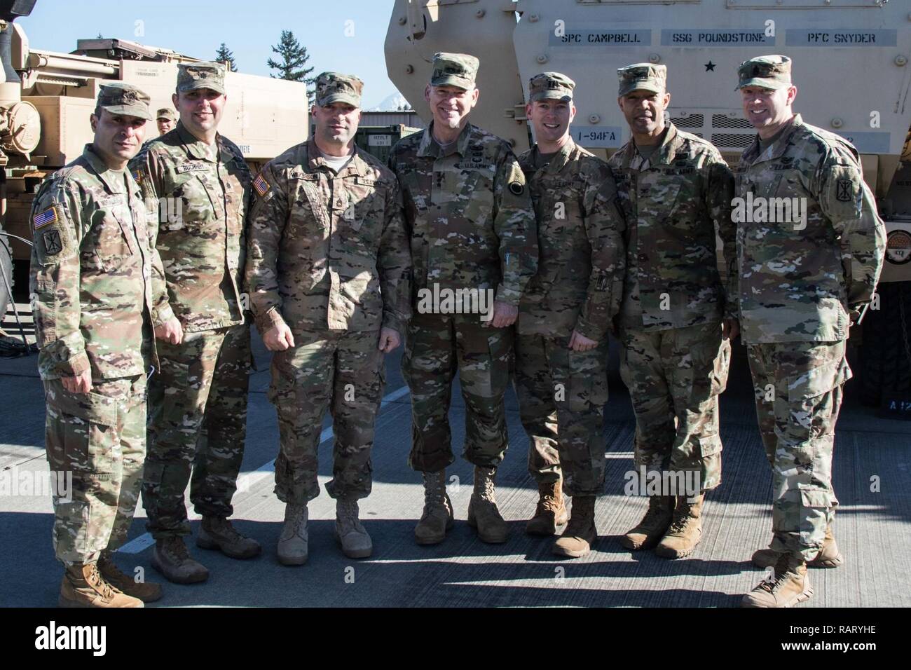 From left to right: Command Sgt. Major Jerry Morales and Lt. Col. Frank ...