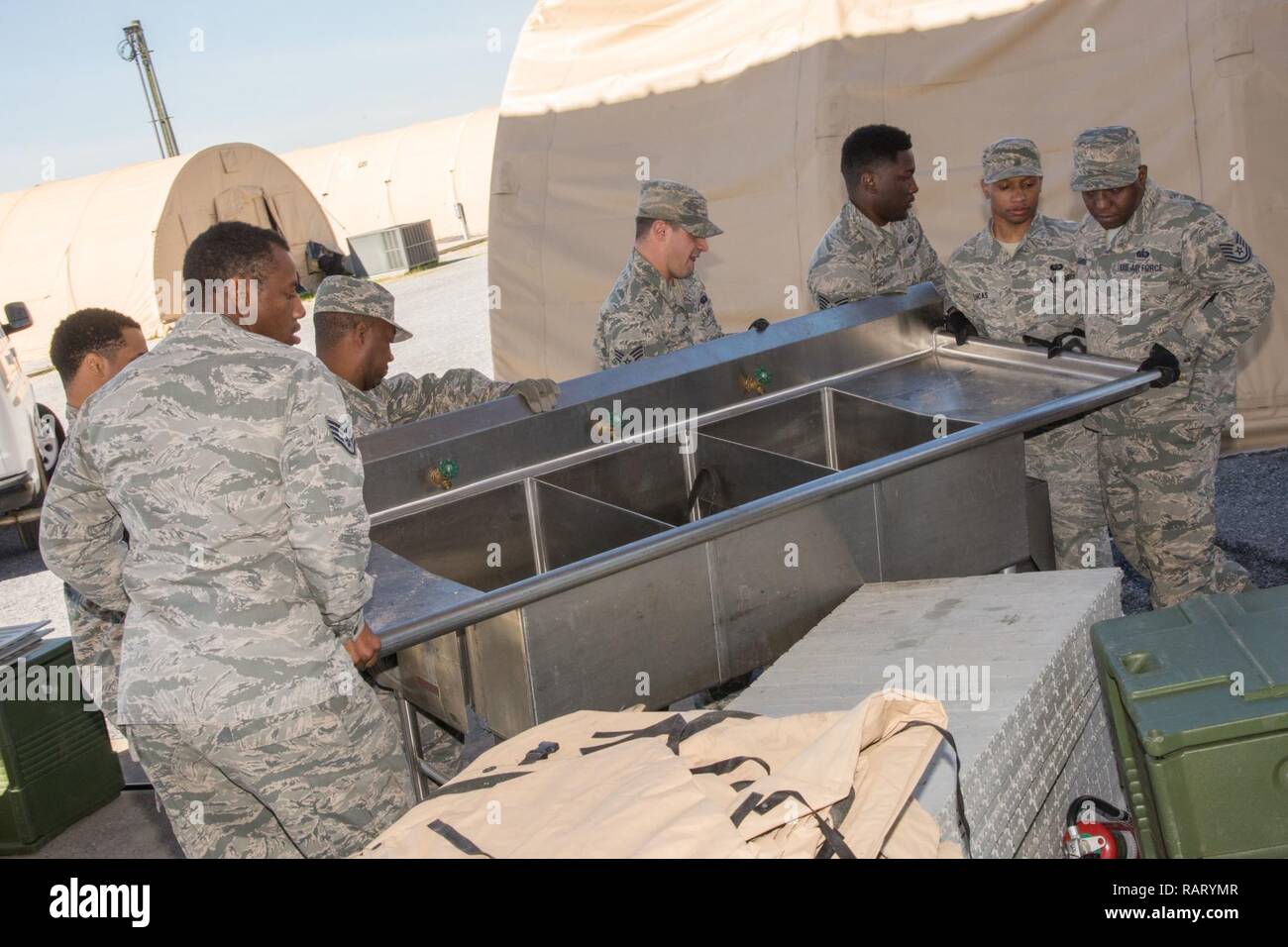 Maxwell AFB, Ala. - Members of the 908th Airlift Wing practice for an ...