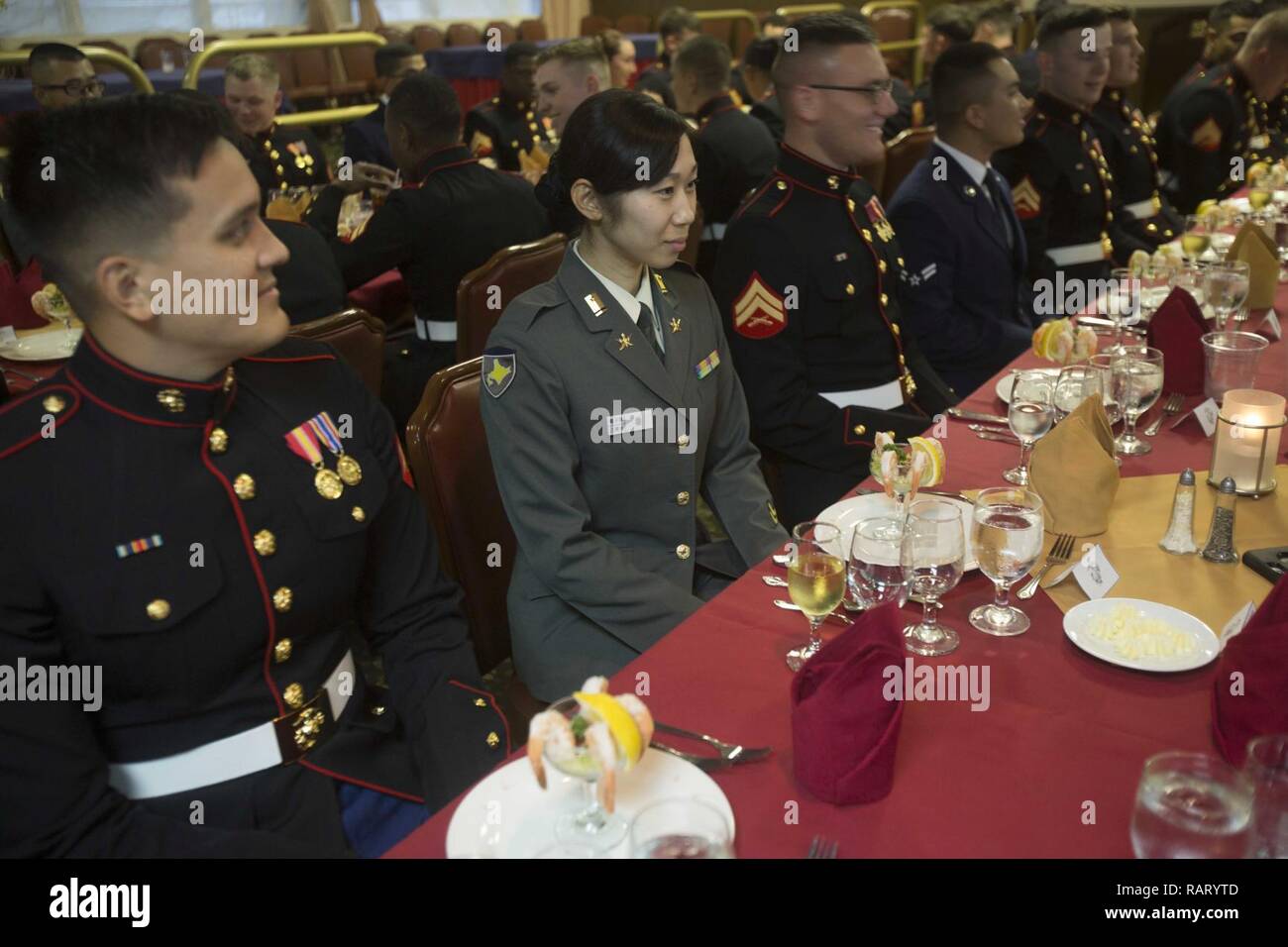 Japan Ground Self-Defense Force Sgt. Mizuho Ban attends mess night ...