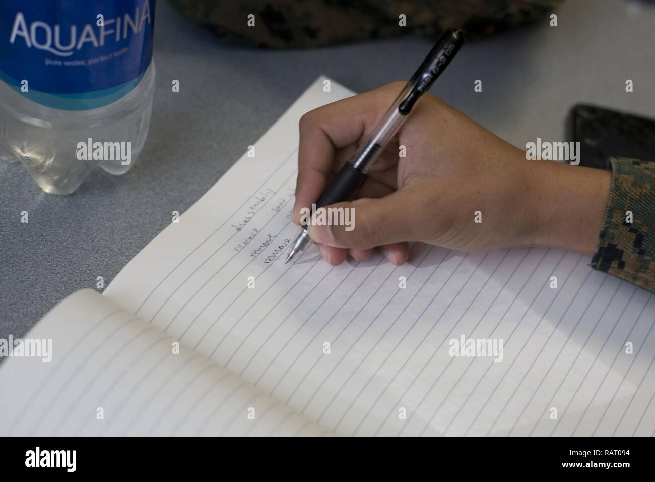 U.S. Marine Corps Cpl. Eduardo Meza, with the Installation Personnel ...
