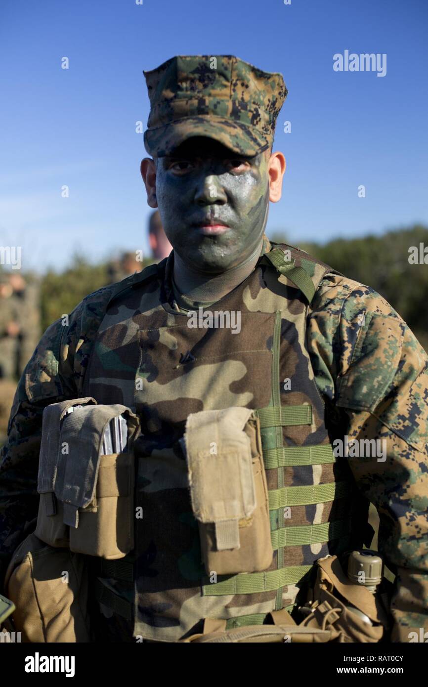 U.S. Marine Corps Lance Cpl. Fernando Rayon, an administration clerk ...