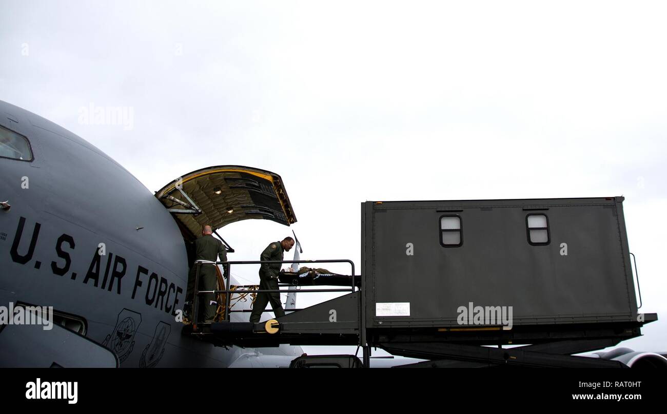 Master Sgt. Rard Perkins, 911th Operations Group aircrew trainer, off ...