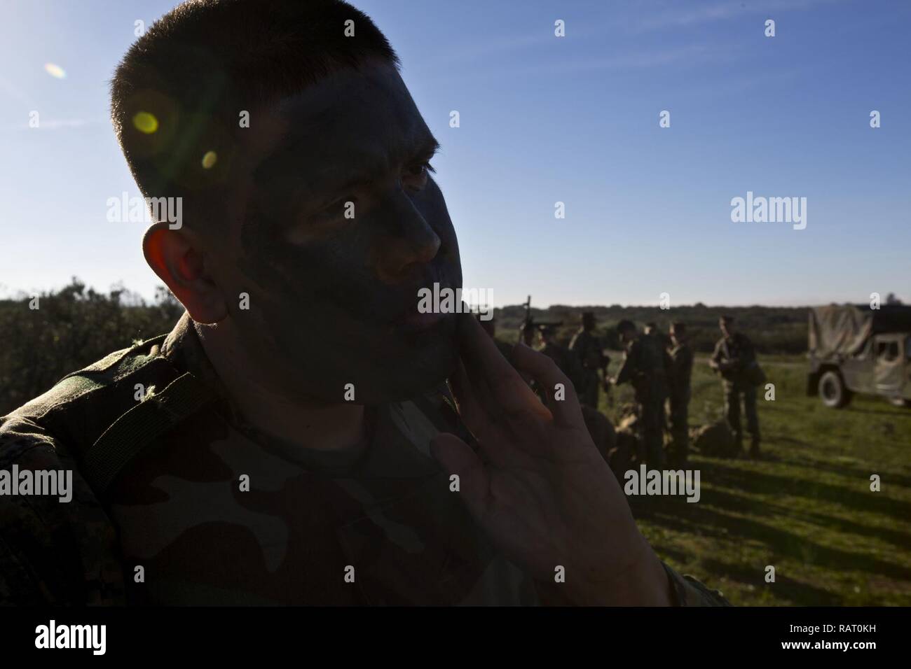 U.S. Marine Corps Lance Cpl. Fernando Rayon, an administrative clerk ...