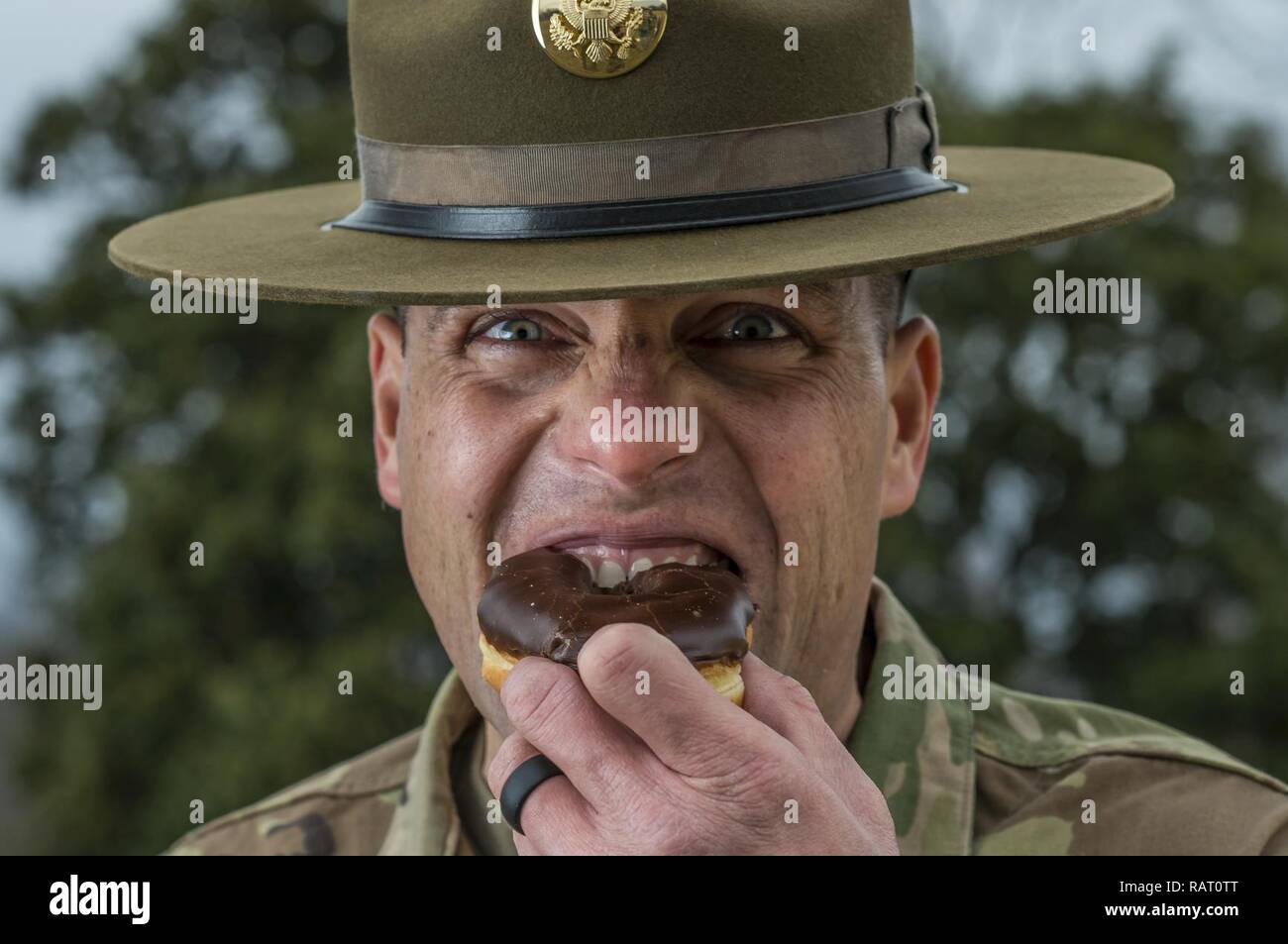 Sgt. 1st Class Joshua Moeller, U.S. Army Reserve drill instructor and ...