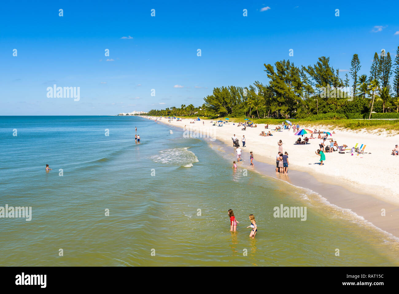 Beautiful sunset at naples pier hi-res stock photography and images - Alamy