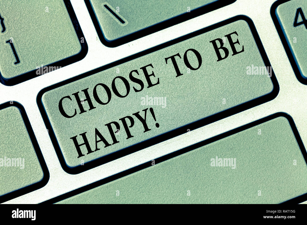 Text sign showing Choose To Be Happy. Conceptual photo Decide being in ...