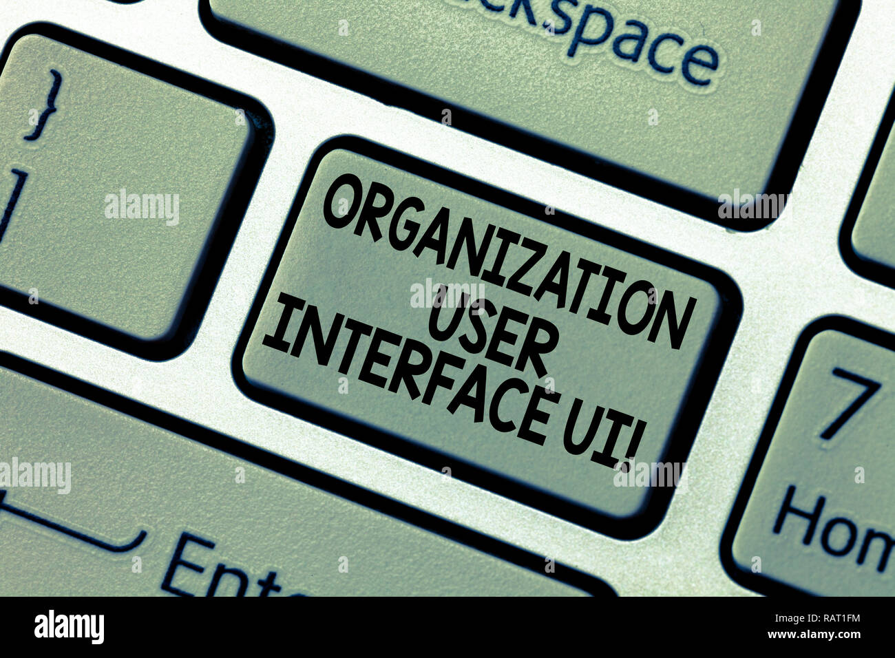 Word writing text Organization User Interface Ui. Business concept for ...