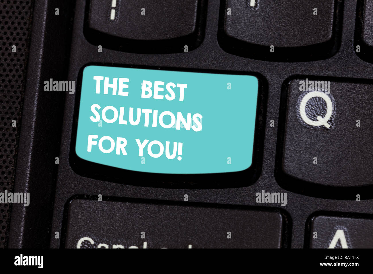 Writing note showing The Best Solutions For You. Business photo ...