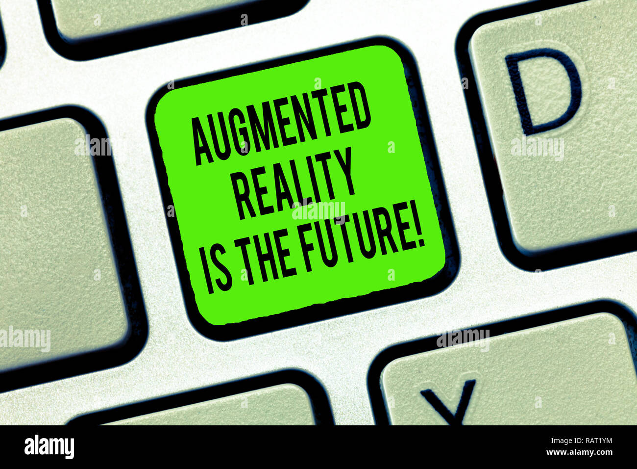 Word writing text Augmented Reality Is The Future. Business concept for ...