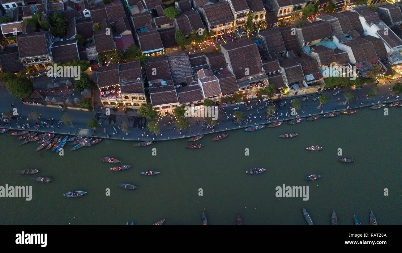 Aerial night view hoi lantern hi-res stock photography and images - Alamy