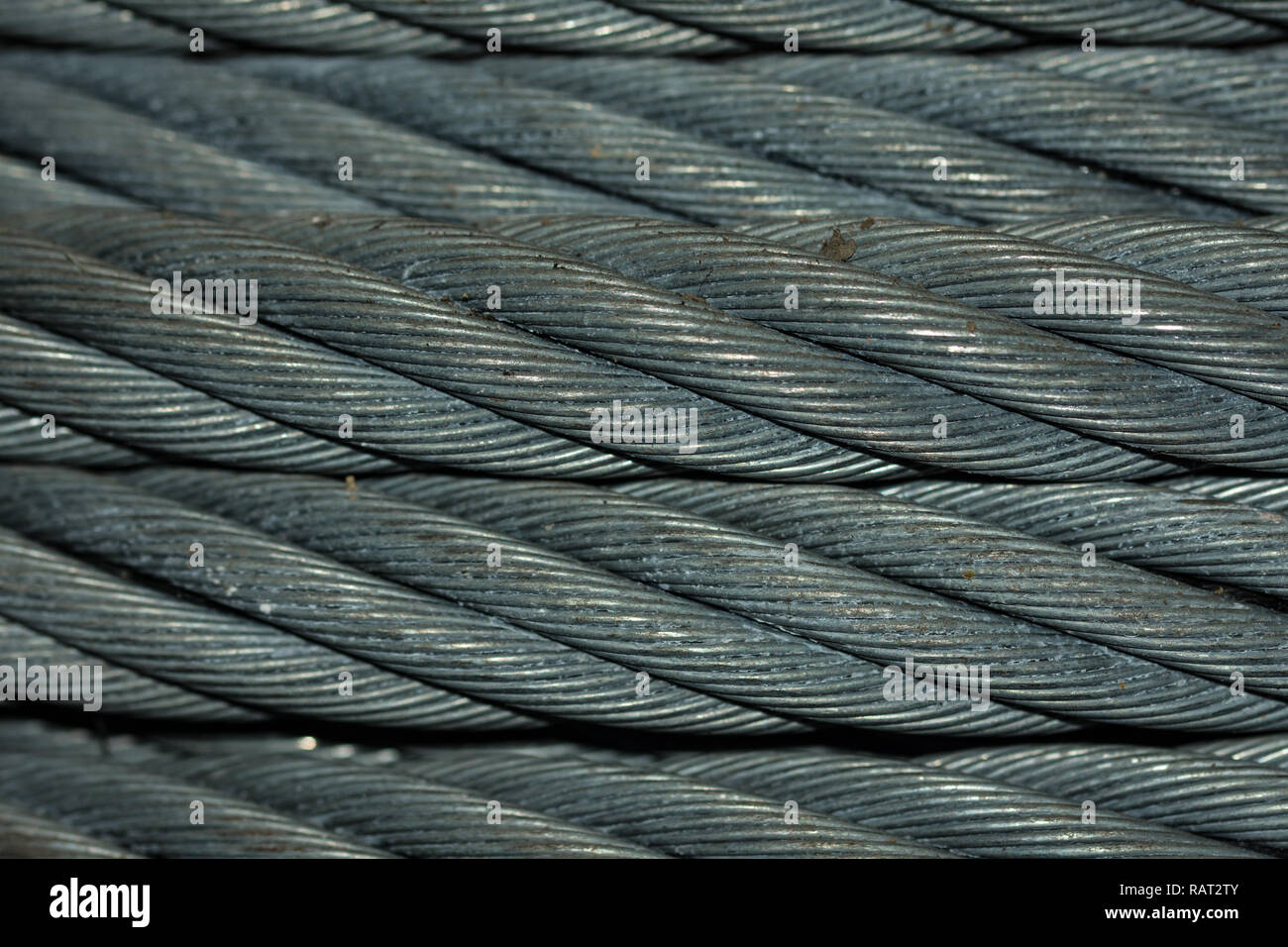 heavy wire rope close-up Stock Photo - Alamy