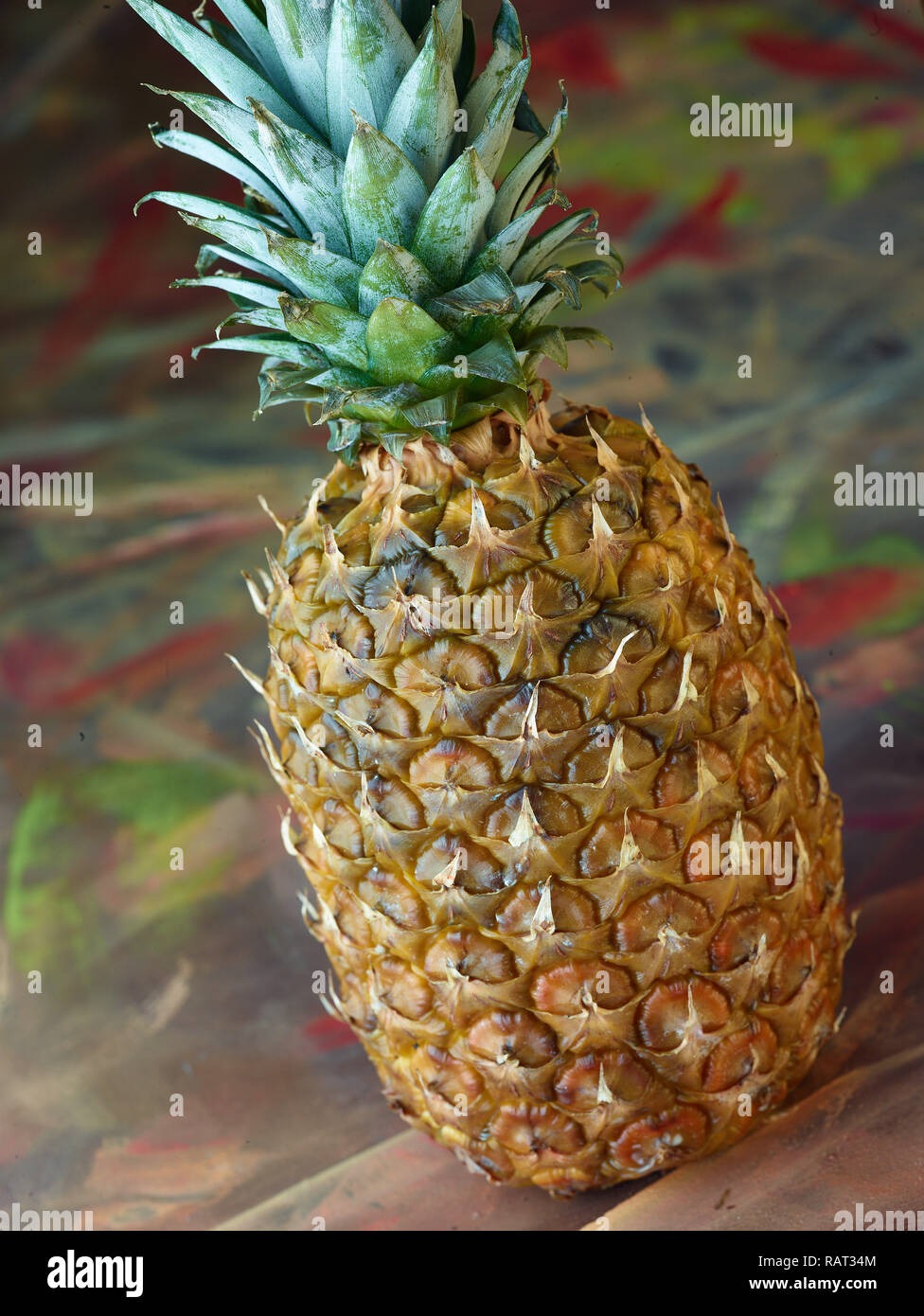 Pineapple fruit food photograph showing skin detail Stock Photo - Alamy