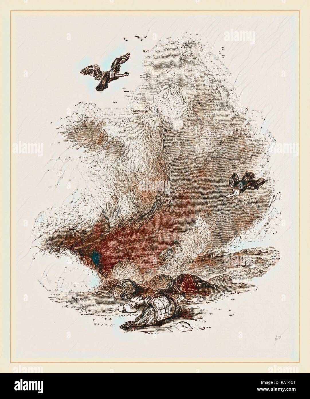 Griffon Vultures. Reimagined by Gibon. Classic art with a modern twist ...