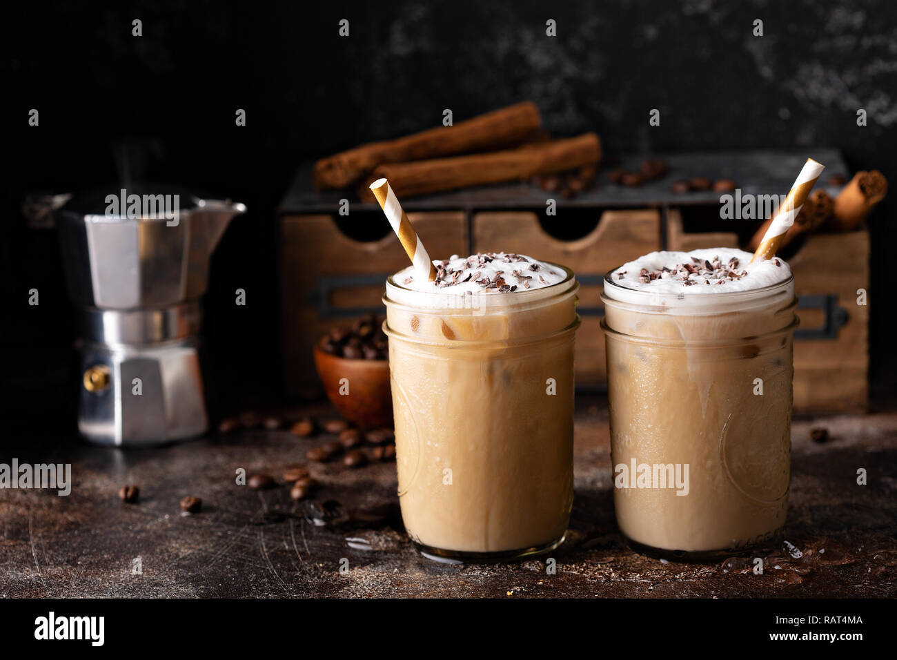 Cold refreshing iced coffee hi-res stock photography and images - Alamy