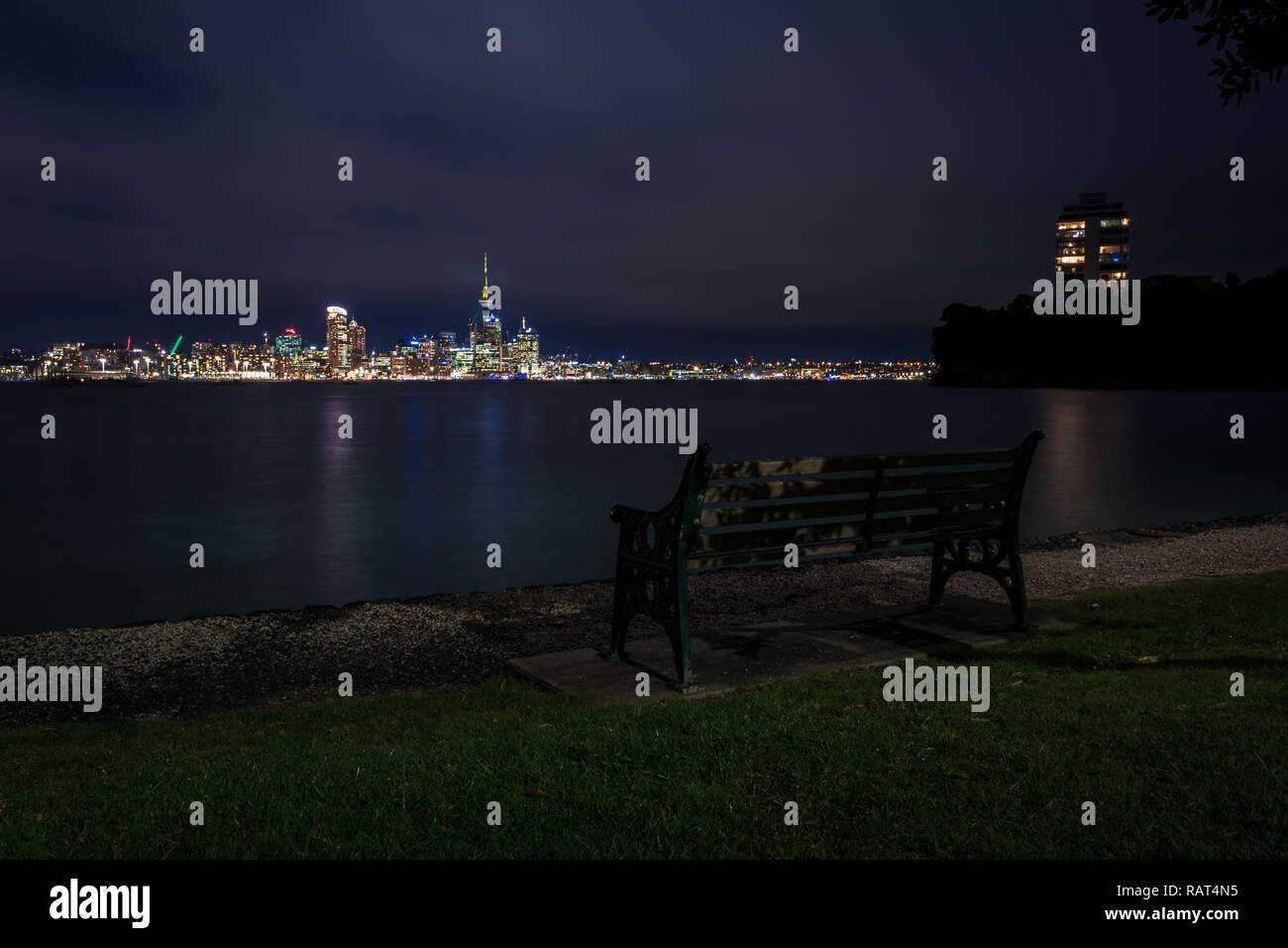 city at night, auckland Stock Photo - Alamy