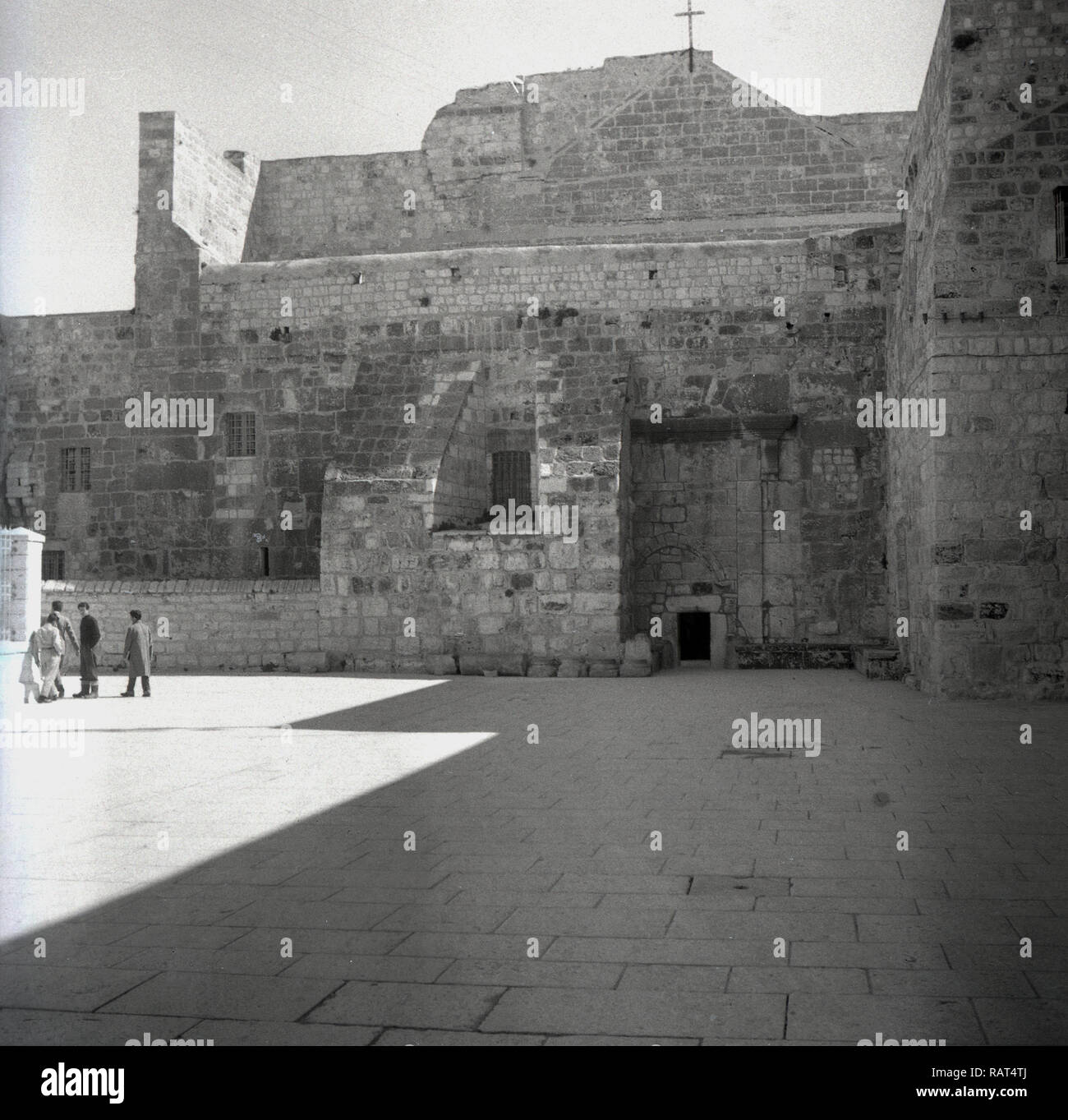 1940s, historical, exterior of the Church of the Holy Sepulchre, a ...