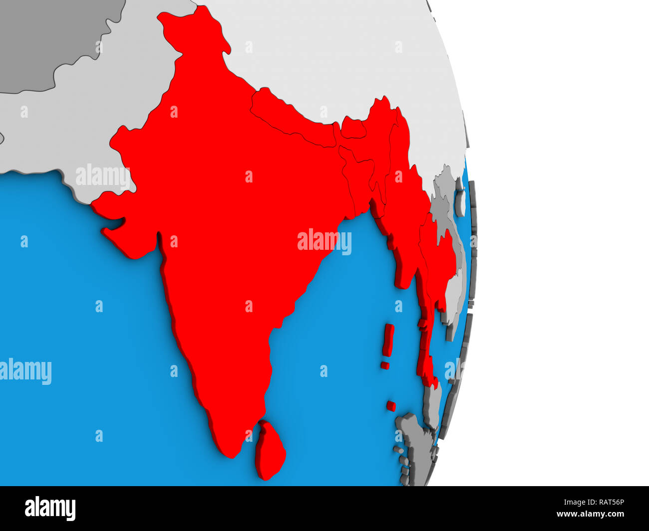 Bimstec map hi-res stock photography and images - Alamy